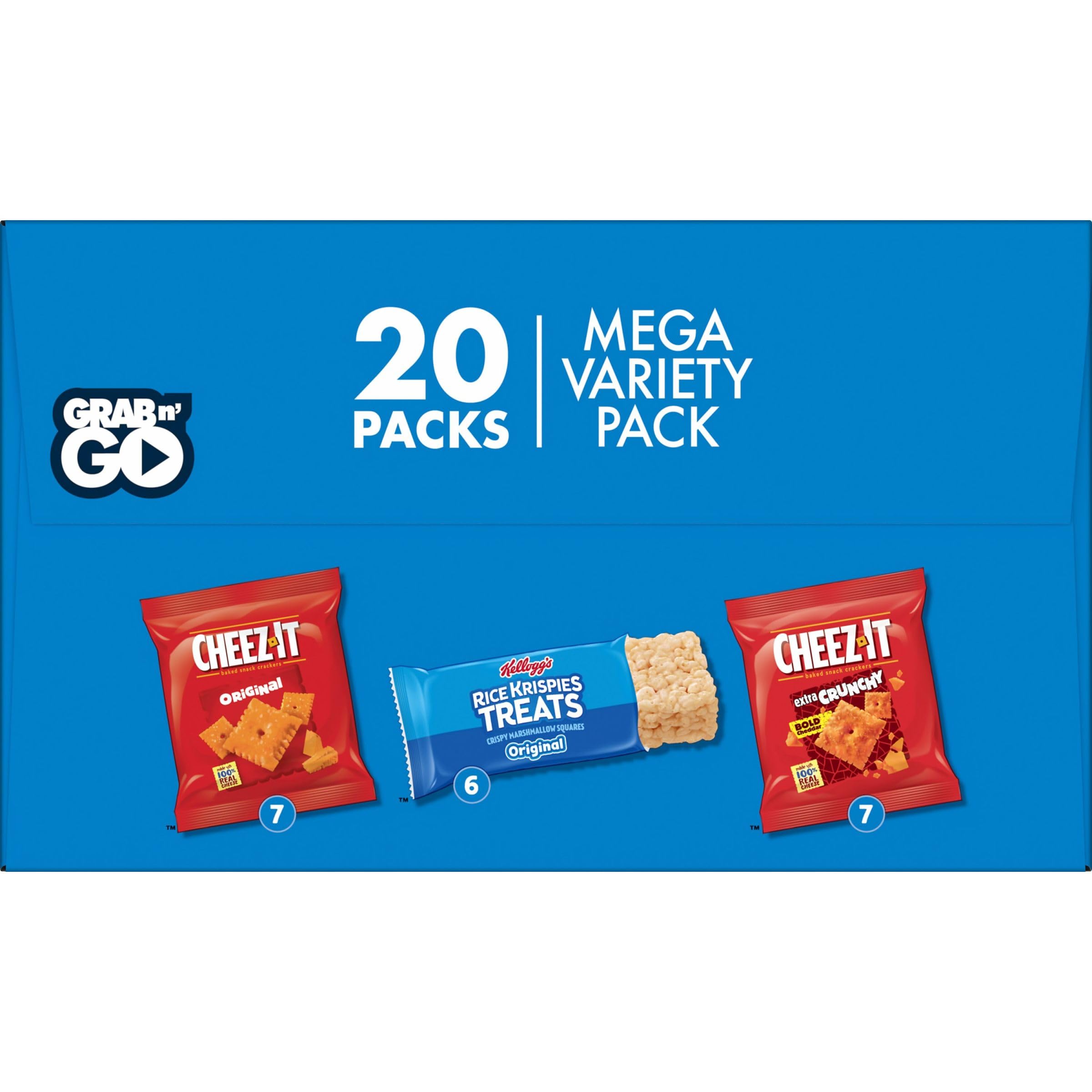 Kellogg's Cheez-It & Rice Krispies Treats, Lunch Snacks, Mega Variety ...